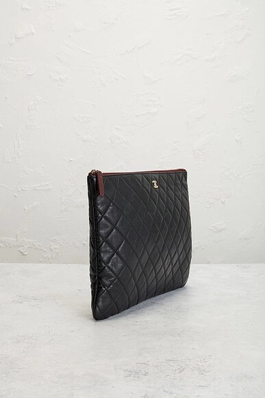 Chanel Lambskin O Case Clutch