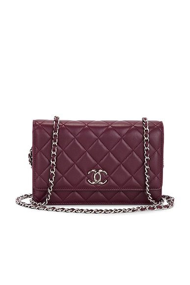 Chanel Lambskin Classic Wallet On Chain