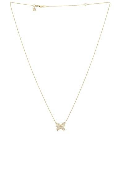 SYDNEY EVAN Pave Butterfly Necklace