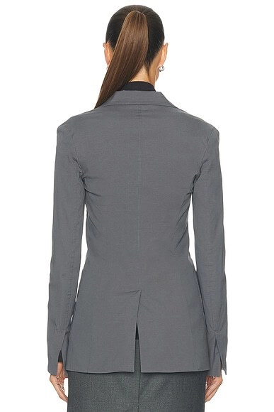 Miu Miu Popeline Stretch Washed Blazer