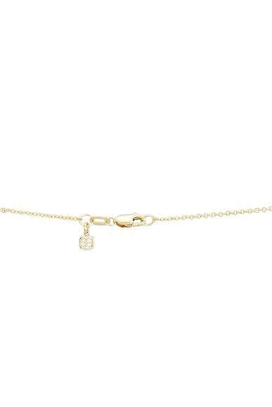 SYDNEY EVAN Large Pave Fishbone Charm Necklace