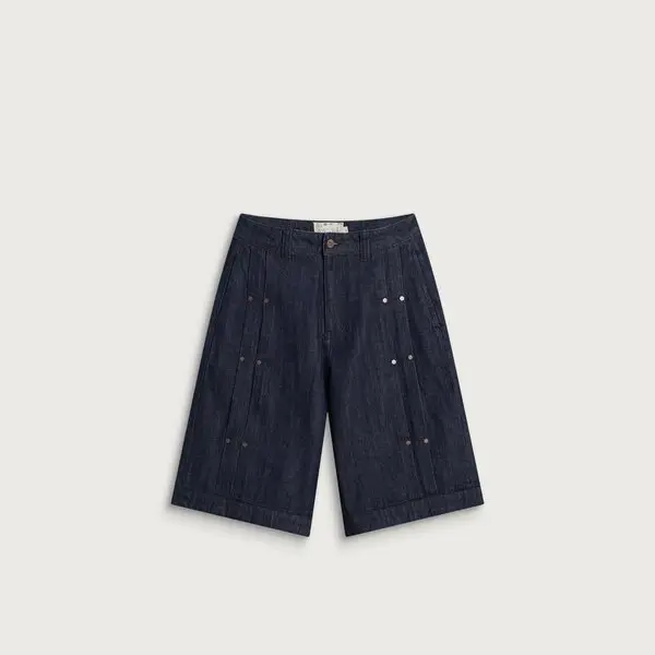 DIME Pleated Baggy Denim Short