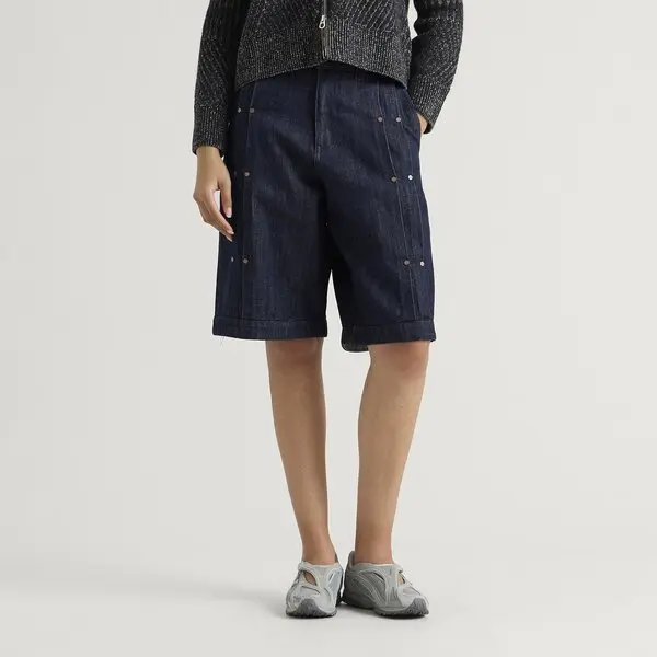 DIME Pleated Baggy Denim Short