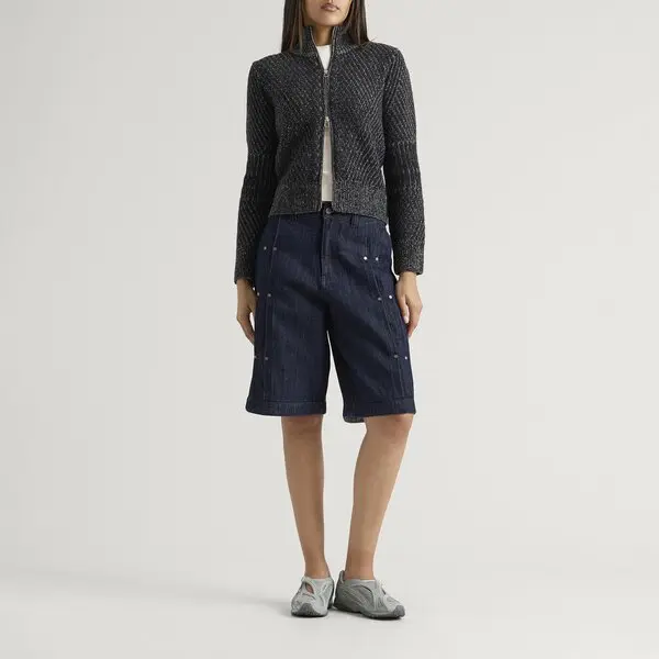 DIME Pleated Baggy Denim Short