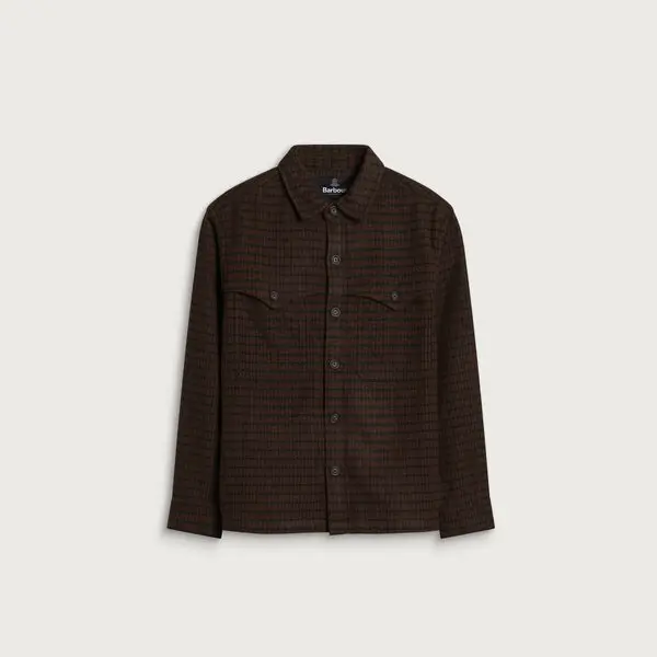 Barbour Heritage + Hatfield Os Houndstooth Overshirt