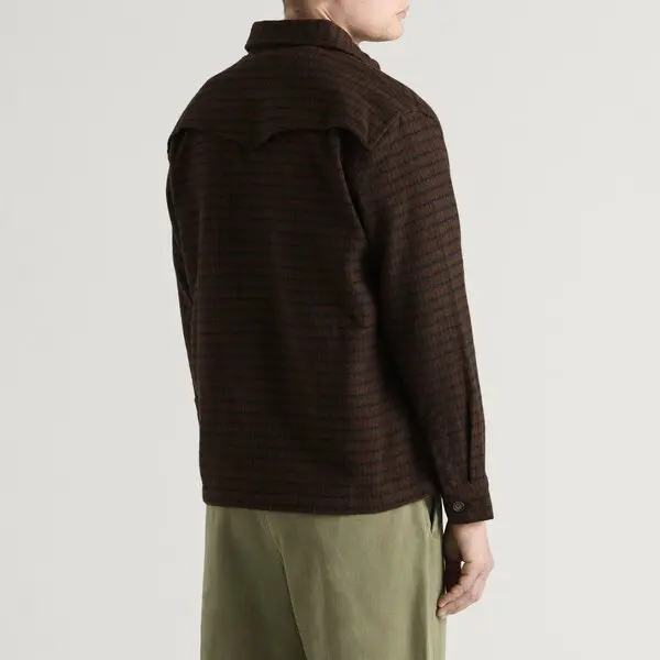 Barbour Heritage + Hatfield Os Houndstooth Overshirt