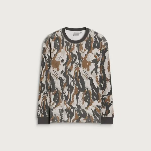 Gramicci Waffle Crew Long Sleeve Top