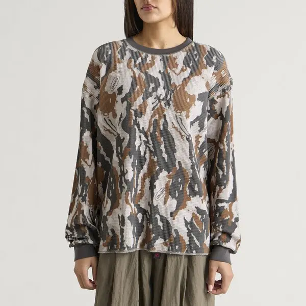 Gramicci Waffle Crew Long Sleeve Top