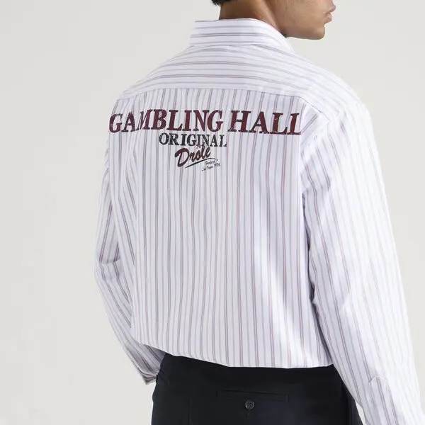 Drole De Monsieur Long Sleeve Regular Stripped Shirt