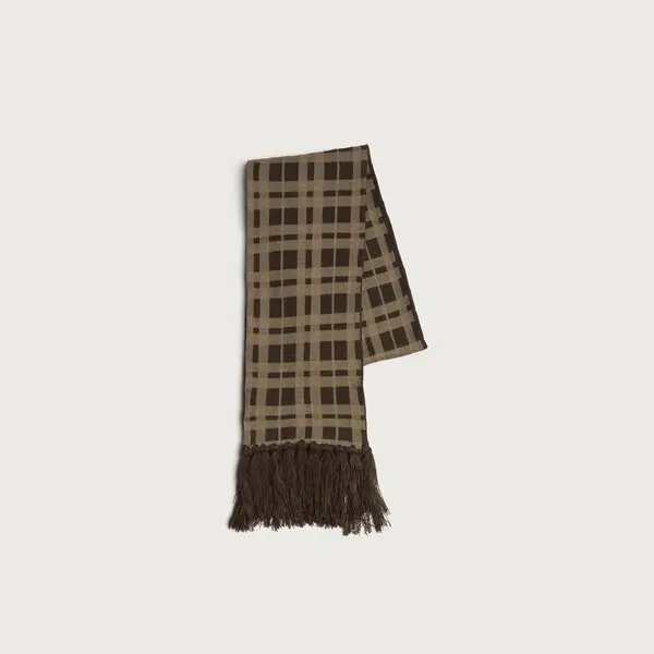 UMBRO Check Pattern Knitted Scarf