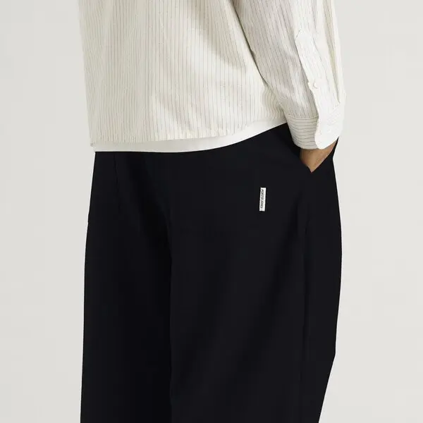 PORTER JAMES Dart-knee Pleated Trousers