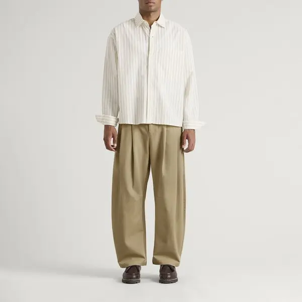 PORTER JAMES Dart-knee Pleated Trousers