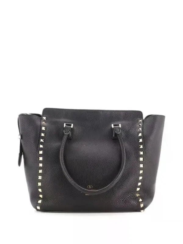 Valentino Garavani Rockstud Rigid Leather Medium Tote Bag