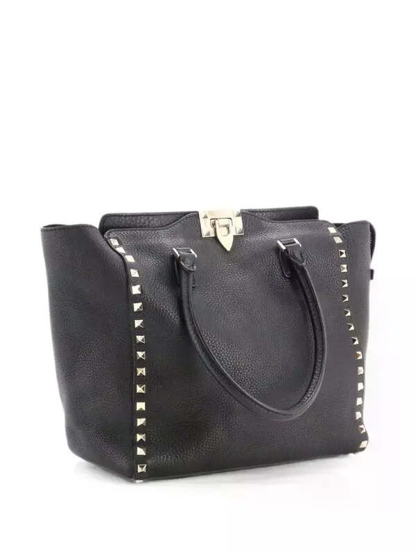 Valentino Garavani Rockstud Rigid Leather Medium Tote Bag