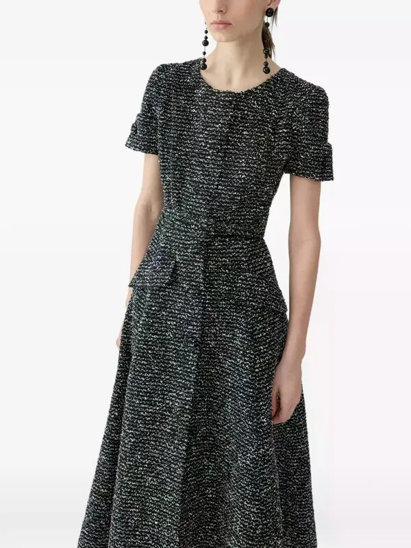 Carolina Herrera Tweed Midi Dress