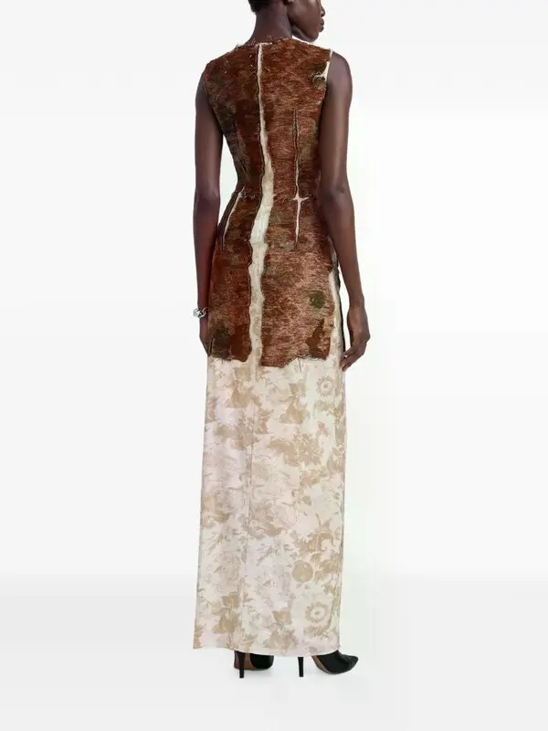 MAISON MARGIELA Tapestry Patch Jersey Maxi Dress