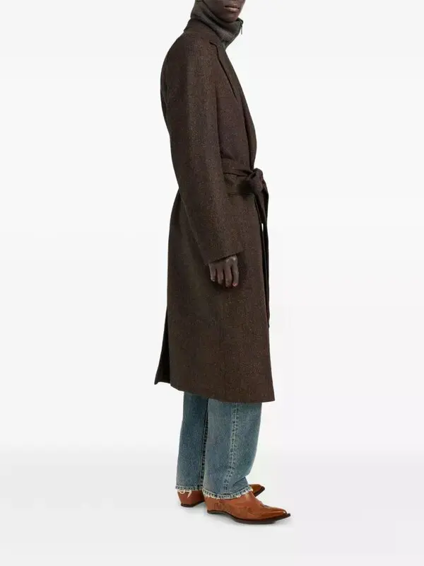 MAISON MARGIELA Herringbone Wrapped Coat