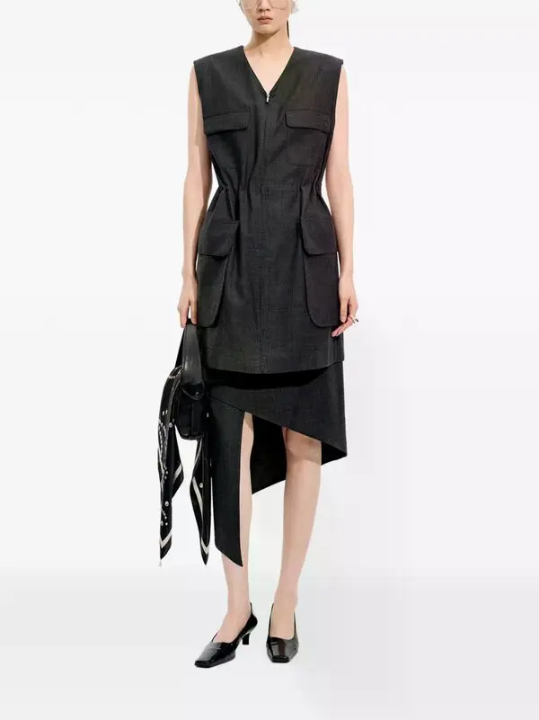 JNBY V-neck Wool Sleeveless Coat