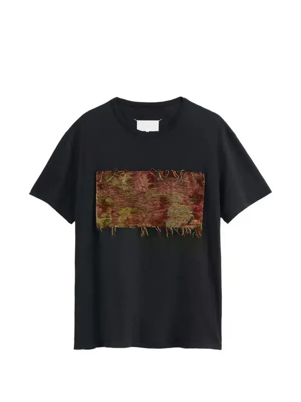 MAISON MARGIELA Tapestry-patch T-shirt - Black
