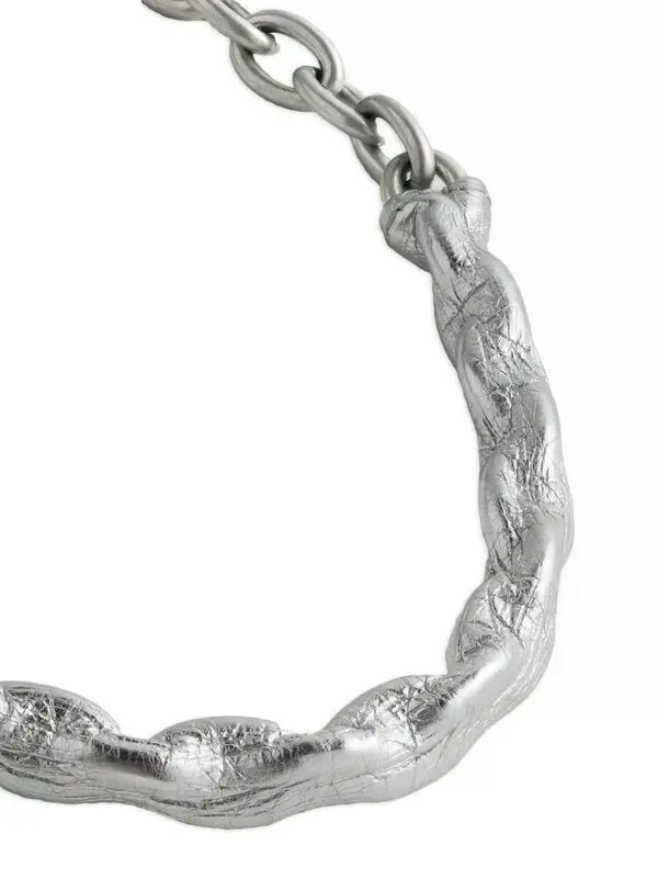 MAISON MARGIELA Crinkled-effect Link-chain Necklace