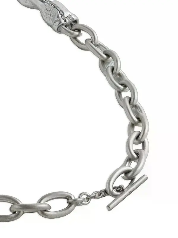 MAISON MARGIELA Crinkled-effect Link-chain Necklace