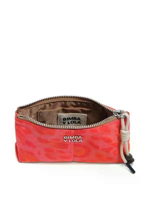 Bimba Y Lola Leopard-print Zip-up Wallet