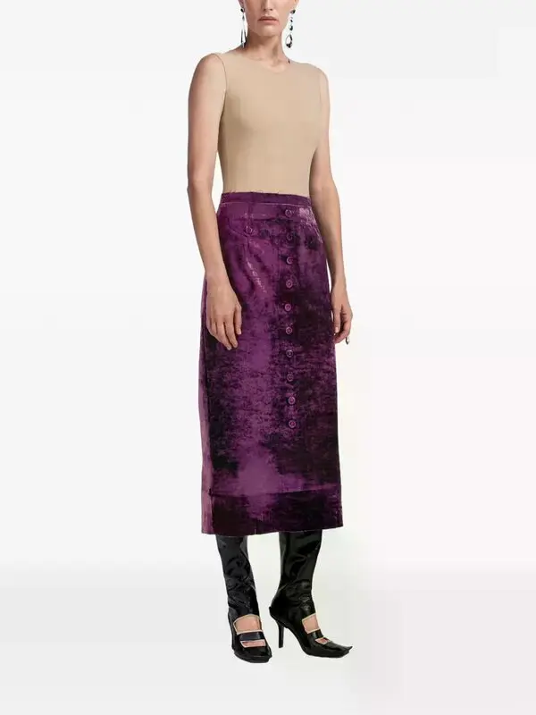 MAISON MARGIELA Fusion Button-front Midi Skirt