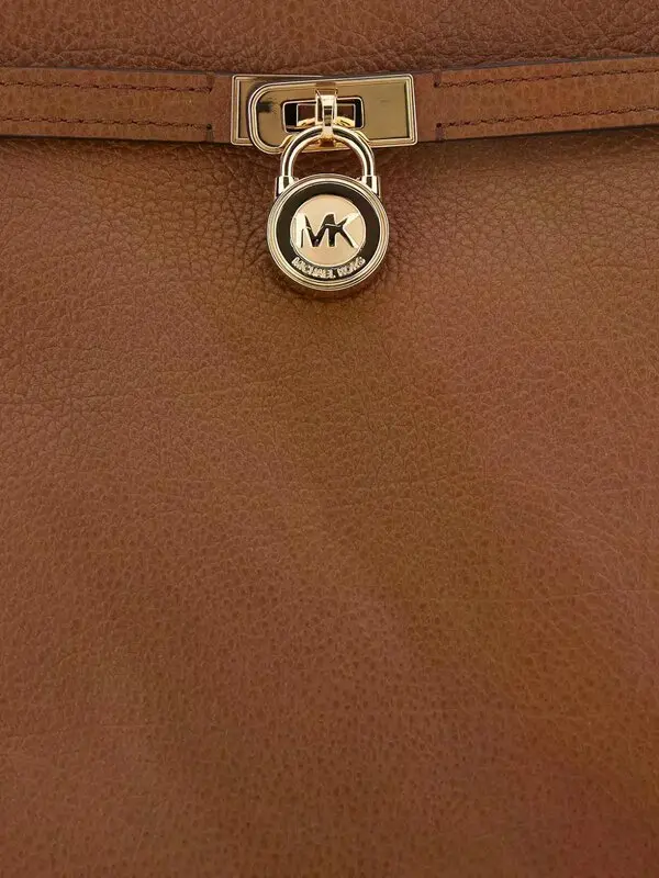 Michael Kors Hamilton Moderne Large Leather Tote Bag - Brown