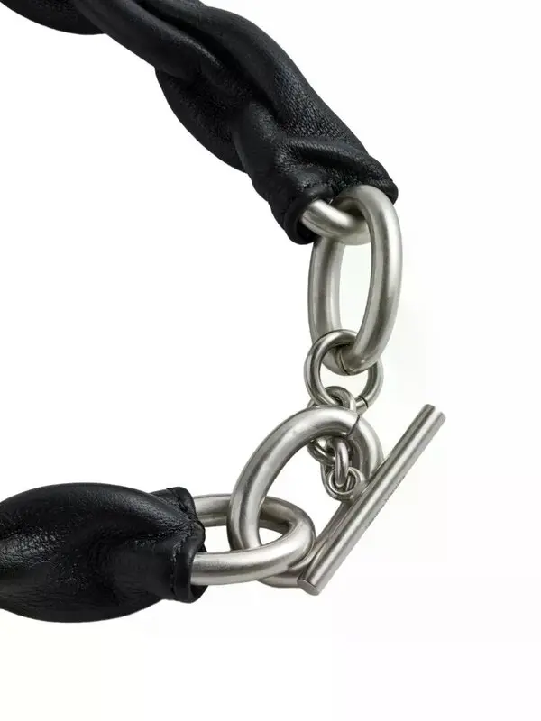 MAISON MARGIELA Leather-wrapped Chain Necklace