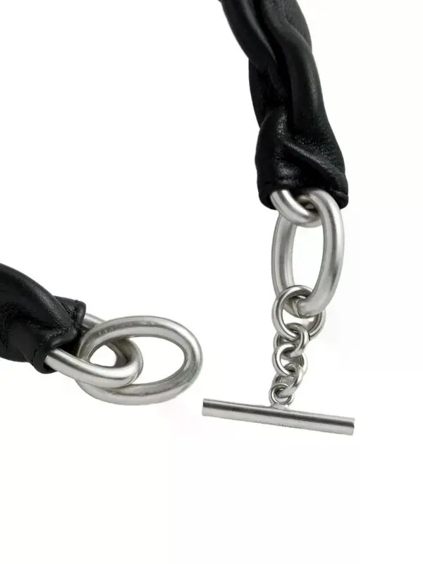 MAISON MARGIELA Leather-wrapped Chain Necklace