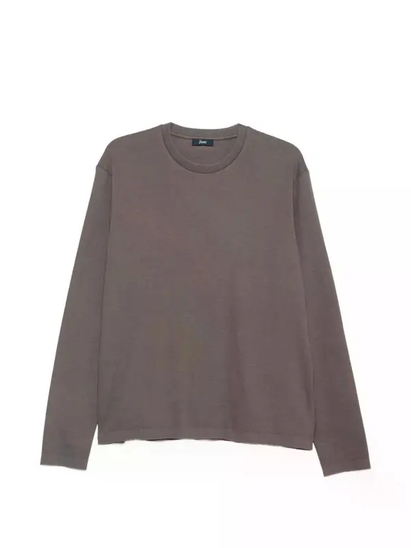 Herno Crew-neck Long-sleeve Sweater - Neutrals