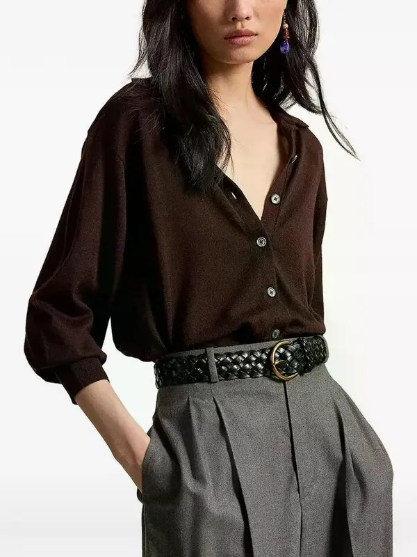 Polo Ralph Lauren Polo-collar Wool Blouson Cardigan