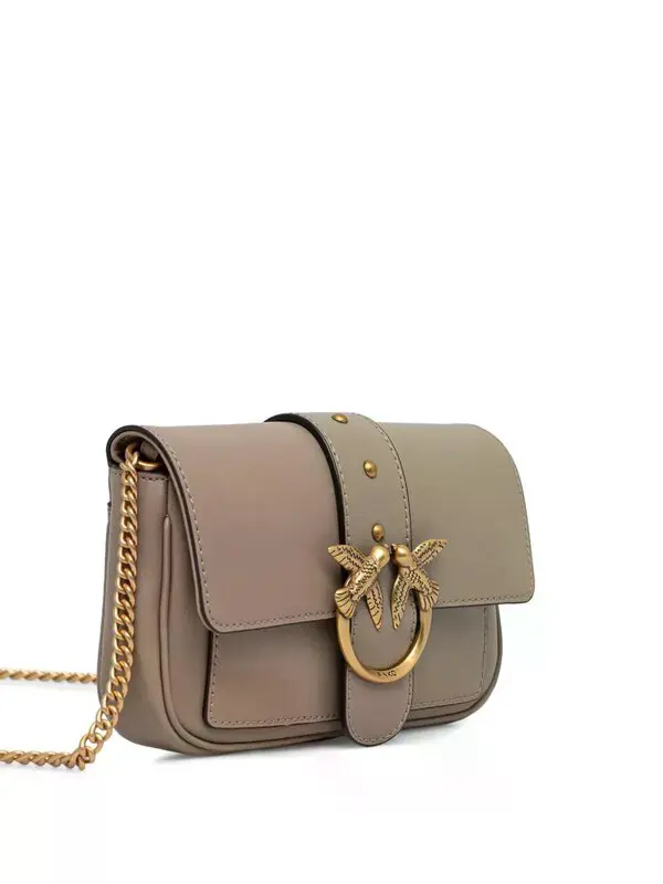 Pinko Love Birds Leather Shoulder Bag