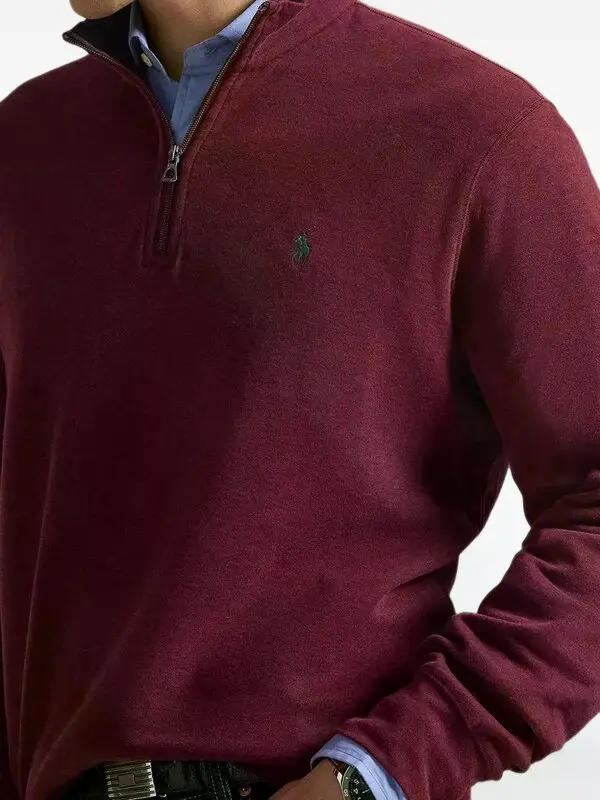Polo Ralph Lauren Quarter-zip Embroidered-logo Sweater