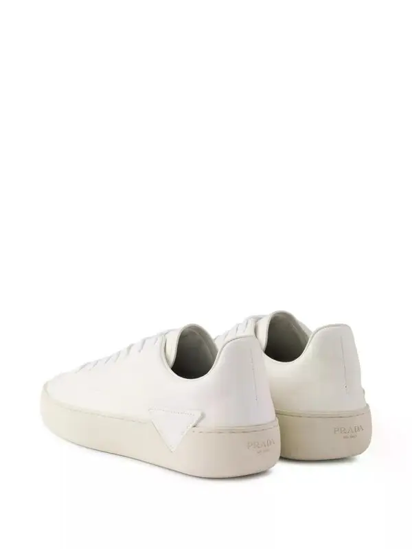 Prada Court Leather Sneakers - White