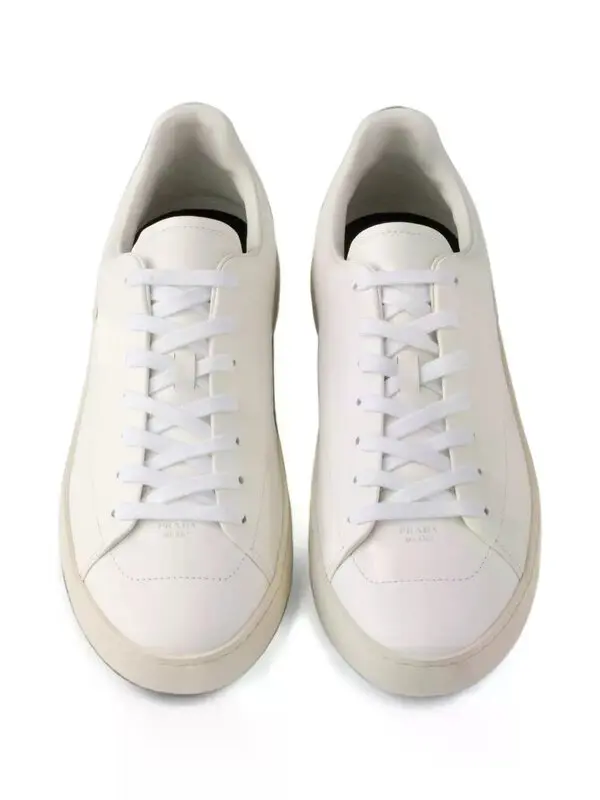 Prada Court Leather Sneakers - White