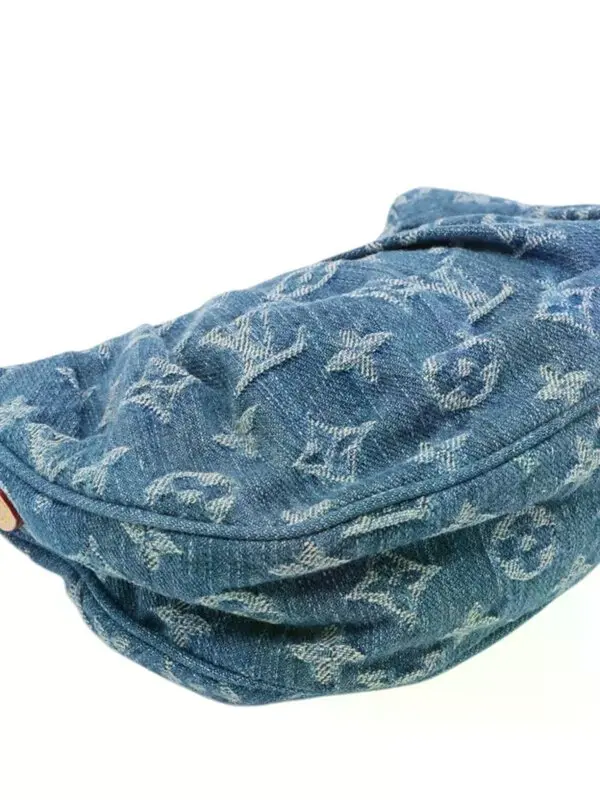 LOUIS VUITTON 2021-2026 Monogram Denim Pochette Valley Shoulder Bag