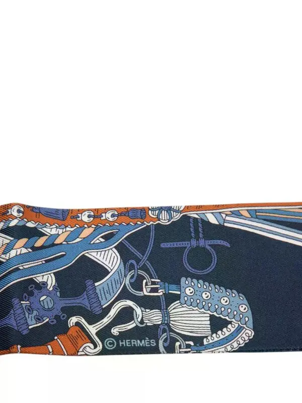 Hermès 2010-2026 Bouquets Sellier Silk Twilly Scarf Scarves