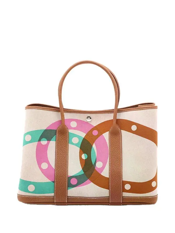 Hermès 2026 Toile And Negonda H Au Pas Garden Party 36 Tote Bag - Neutrals