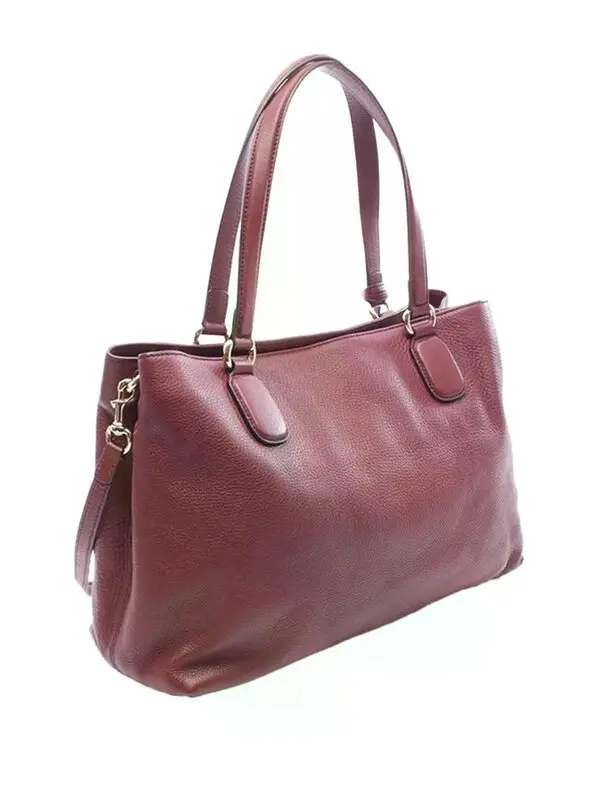 Gucci 2000-2015 Medium Leather Soho Working Satchel - Red