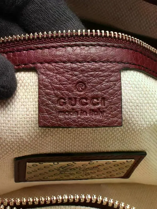 Gucci 2000-2015 Medium Leather Soho Working Satchel - Red