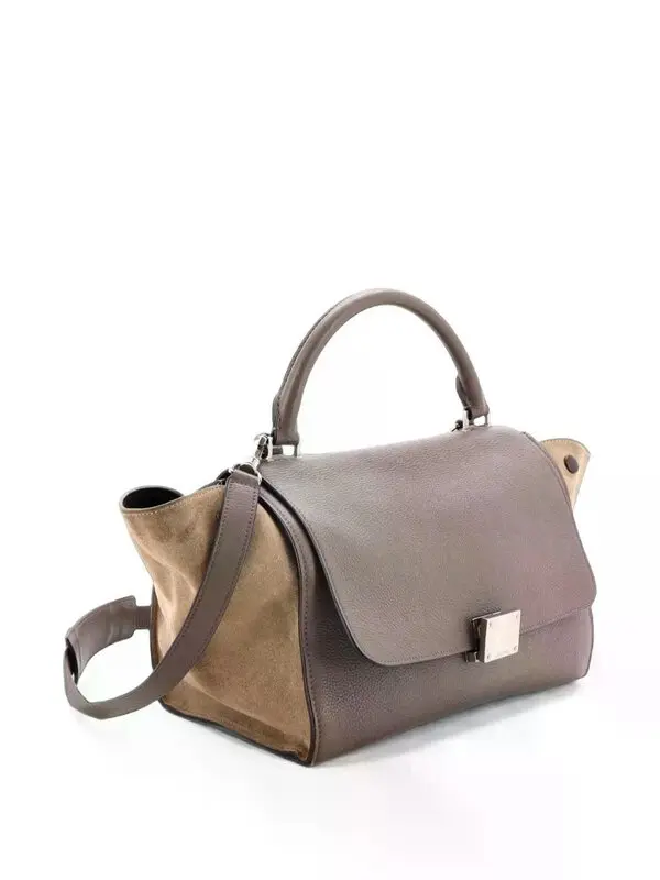 Celine Trapeze Bag Leather Small Satchel