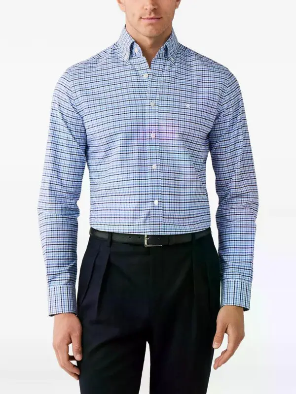 HACKETT  Gingham-check Button-down Shirt