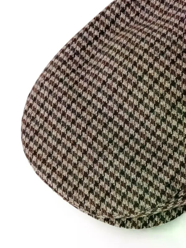 HACKETT  Houndstooth-pattern Flat Cap