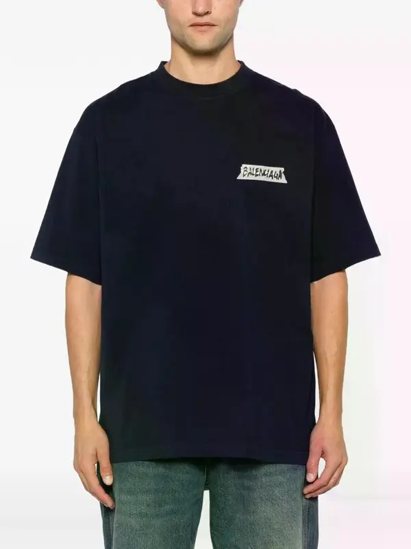 Balenciaga Logo-print Cotton T-shirt
