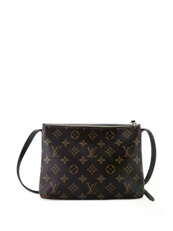 LOUIS VUITTON Twice Handbag Monogram Canvas And Leather Crossbody Bag