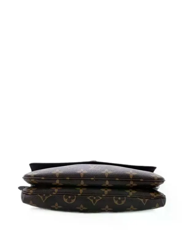 LOUIS VUITTON Twice Handbag Monogram Canvas And Leather Crossbody Bag