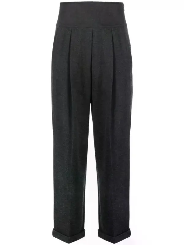 Brunello Cucinelli Pleated Cashmere-blend Trousers