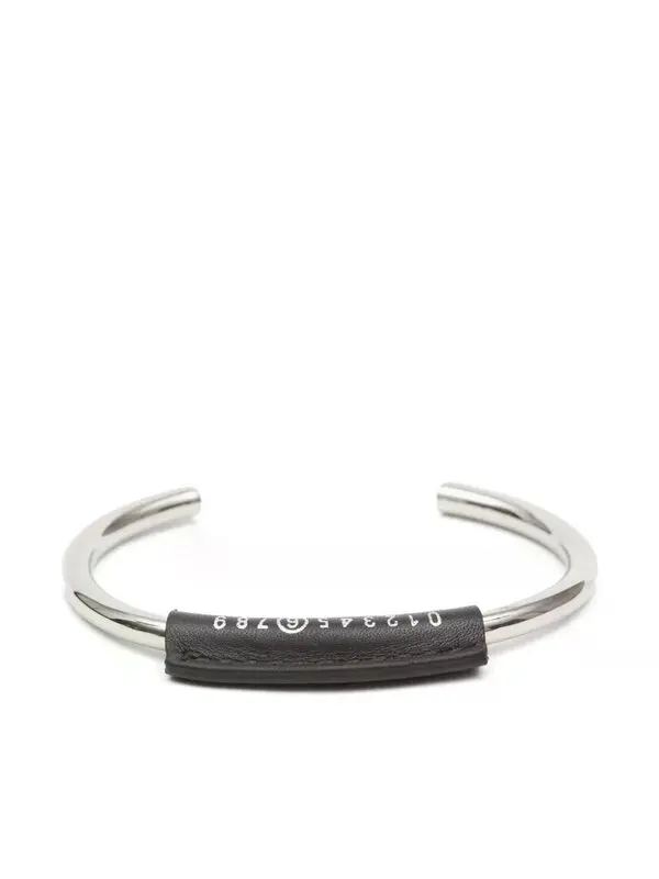 MAISON MARGIELA Numbers-motif Leather Cuff Bracelet