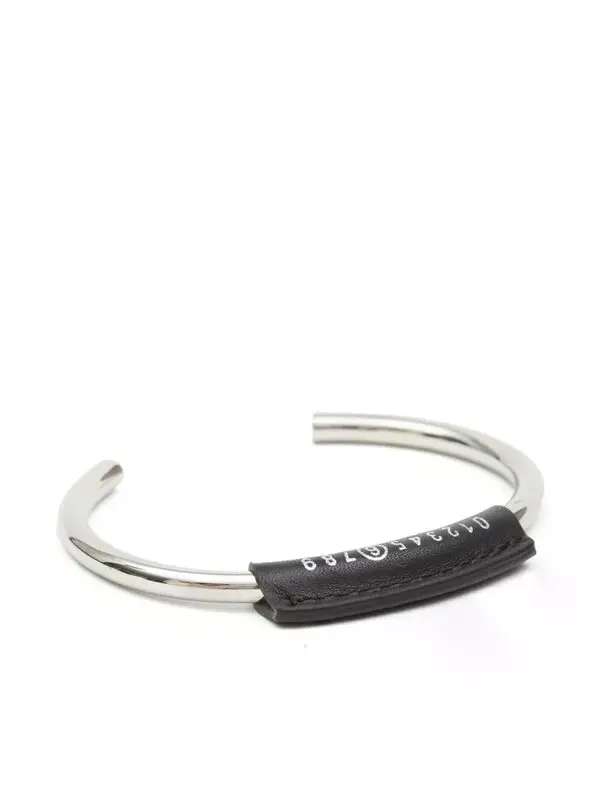 MAISON MARGIELA Numbers-motif Leather Cuff Bracelet